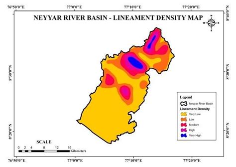 Lineament Density Map Download Scientific Diagram