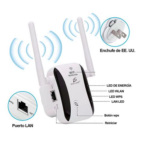 Repetidor Wifi Inal Mbrico Router Con Antenas Astroluz Lolapay