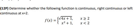 Solved P Determine Whether The Following Function Is Chegg