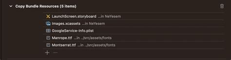ios adding custom fonts in create react native library project