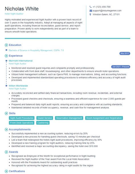 Interview Questions For Night Audit Procedures Interviewgemini Your Interview Companion