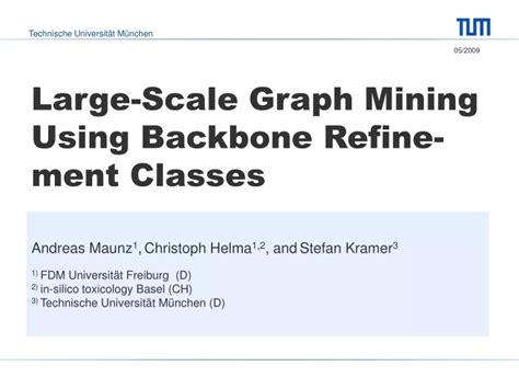 Ppt Large Scale Graph Mining Using Backbone Refine Ment Classes