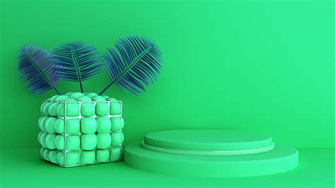 제품 디스플레이 연단 3d 렌더링을위한 간단한 기하학적 단일 연단 파스텔 색상 장면 최소한의 디자인 0명에 대한 스톡 사진 및 기타 이미지 Istock