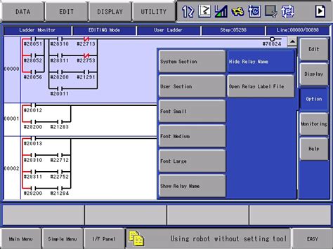 robot pendant concurrent i o graphical ladder with comments yaskawa