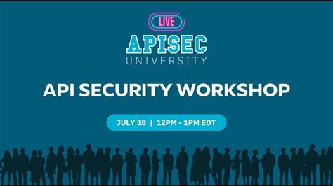 Api Security Workshop Protect Your Apis With Best Practices Youtube