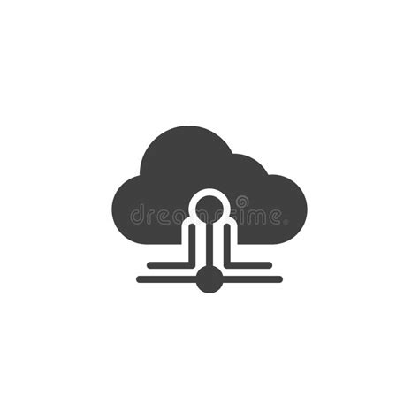 Cloud Hosting Vector Icon Stock Vector Illustration Of Connection 272148459