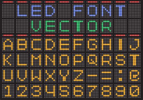 Led Screen Vector Font 115026 Vector Art At Vecteezy 60 Off