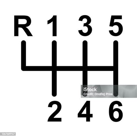 핸들 카 수동 변속 레버 아이콘 차량 기어 기술 벡터 일러스트 장비 개념에 대한 스톡 벡터 아트 및 기타 이미지 개념 교통수단 기계공 Istock