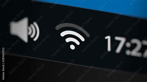 WiFi Signal Strength On Laptop Monitor Screen Seamless Loop Stock Video Adobe Stock