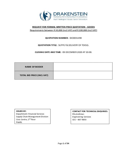 Fillable Online Quotation Number Dic0031490 Fax Email Print Pdffiller