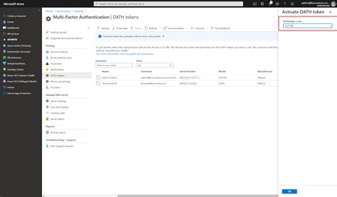 use oath totp token with azure mfa workplace ninja s