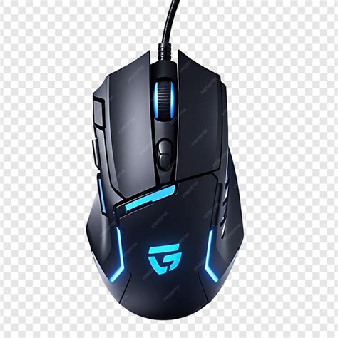 Оптическая игровая мышь изолирована на прозрачном фоне Премиум Ai сгенерированный Psd