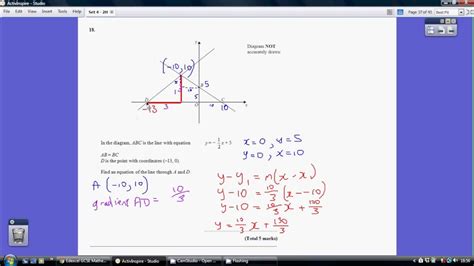 Edexcel Gcse Mathematics 9 1 Practice Tests Set 4 2h Q18 Youtube