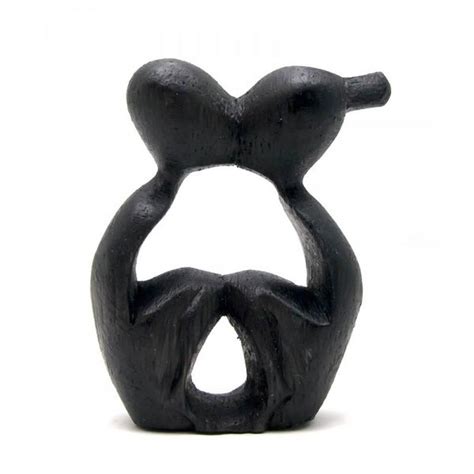 Статуэтка целующаяся пара дерево 24368 — цена 102 грн в каталоге Статуэтки Купить товары для