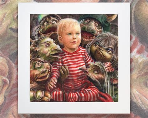 Toby Labyrinth With Goblins Toby Labyrinth Art Print Etsy