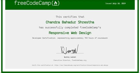First Freecodecamp Certificates Code Feedback The FreeCodeCamp Forum