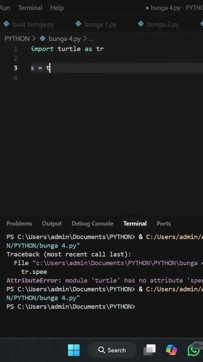Membuat Gambar Bunga Menggunakan Python #shortvideo #coding #adobephotoshop #design #coding ...