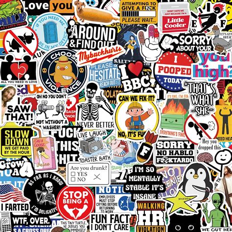 200pcs Funny Stickers For Adults Prank Meme Dirty