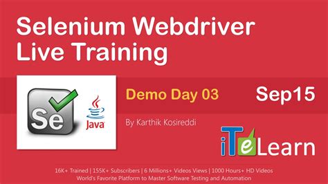 Selenium Webdriver Live Training Day 03 Demo Selenium Element Identification Using Xpath