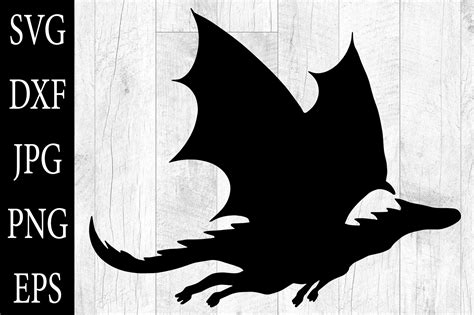 Dragon Silhouette Svg Dragon Clipart Graphic By Aleksa Popovic