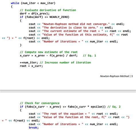 Solved Modify The Newton Raphson Method Program