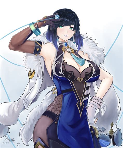 Yelan Genshin Impact Drawn By Shon Seanwave Danbooru