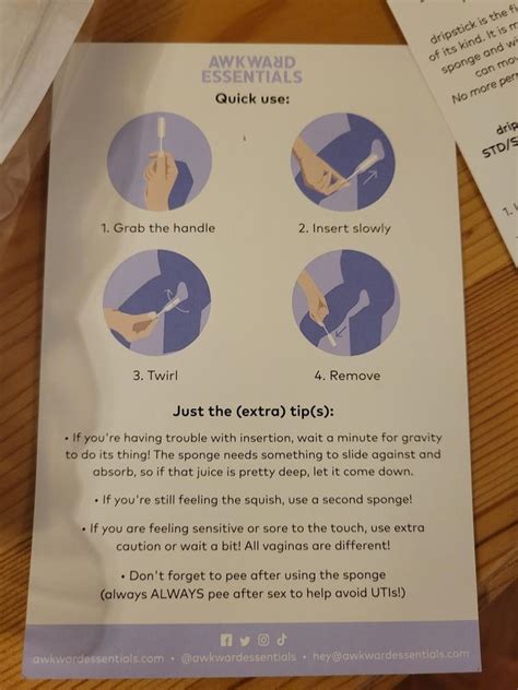 Dripstick After Sex Clean Up Sponge Awkward Essentials