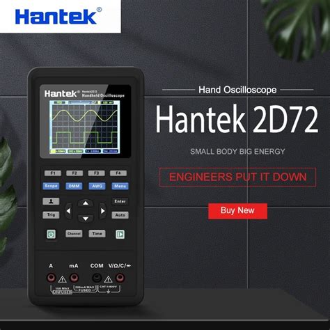 Hantek Handheld Digital Oscilloscope Portable Multimeter Tester Usb Waveform Generator 3in1