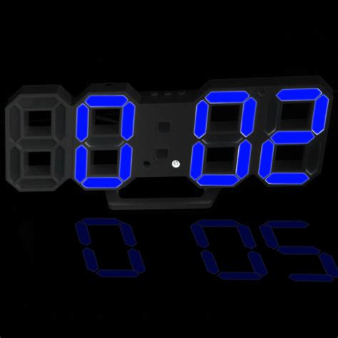 Simple Modern Digital 3d Led Wall Clock Alarm Cloc Grandado