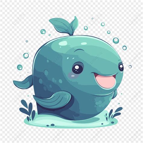 귀여운 고래 벡터클립 아트상표만화 Png 일러스트 무료 다운로드 Lovepik