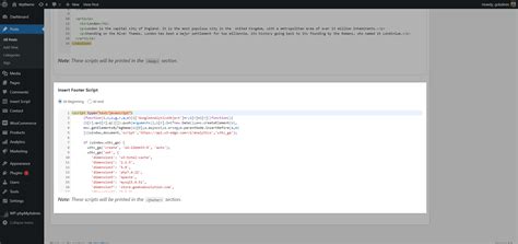 Insert Script In Header And Footer Pro Wordpress Plugin Header