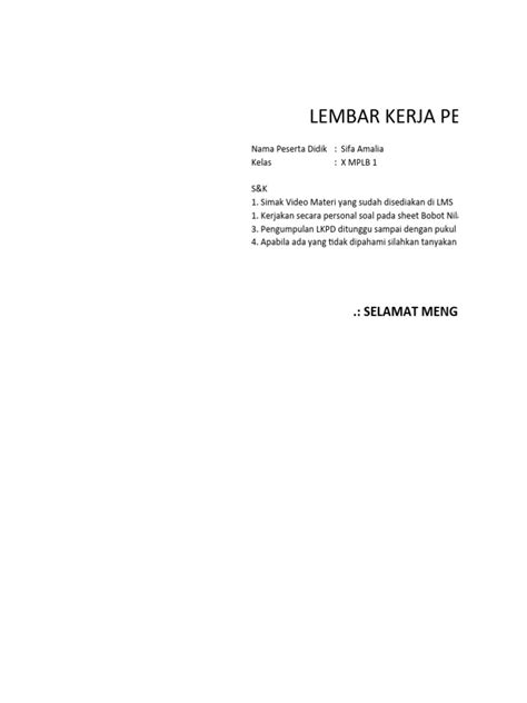 Fungsi If Bersarang Pdf