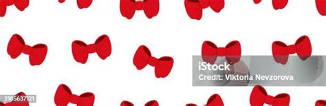 리본이 있는 빨간 리본 패턴으로 매끄럽고 반복되는 디자인입니다 크리스마스 선물 장식에 대 한 줄무늬 테두리 배경입니다 0명에 대한 스톡 벡터 아트 및 기타 이미지 Istock