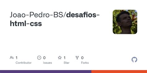 Github Joao Pedro Bsdesafios Html Css