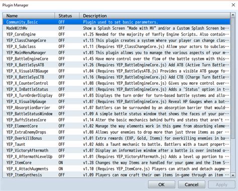 Trouble With Yanfly Attachable Augment Plugin Rpg Maker Forums