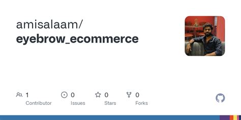 GitHub Amisalaam Eyebrow Ecommerce