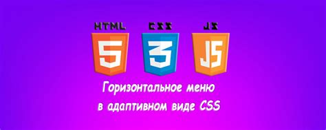 Горизонтальное адаптивное меню на css jquery