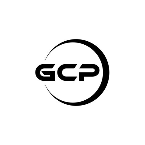 Gcp Letter Logo Design In Illustration Vector Logo Calligraphy