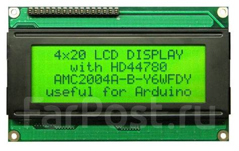 Жк дисплей Lcd Lcd2004 20x4 символов Arduino новый в наличии Цена