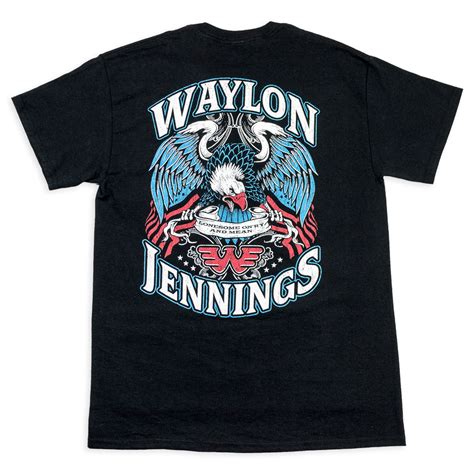 Waylon Jennings Eagle Mens Pocket Tee Shirt Waylon Jennings Merch Co