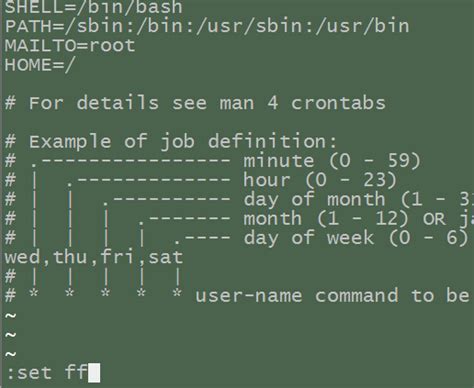 Linux系统通过vi命令修改文本换行符