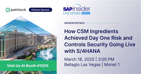 Sapinsider Pathlock S4hana Security Riskmanagement Compliance… Pathlock