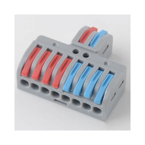 Клемма Rexant СМК 2x4 проходная разветвительная 2 полюса с