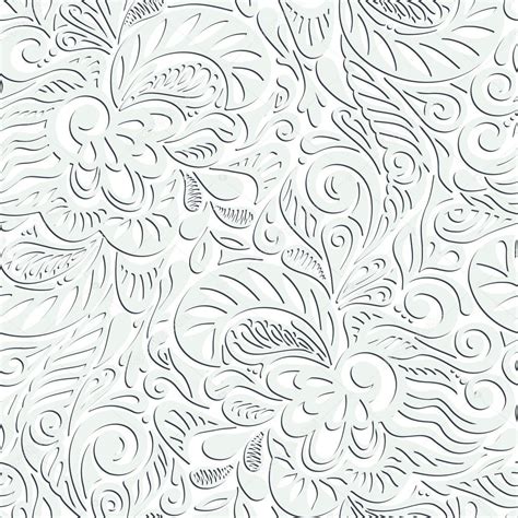 Seamless Abstract Curly Floral Pattern Stock Vector OlgaLIS