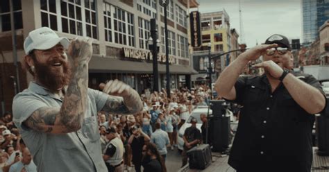 Watch Post Malone And Luke Combs Take Over Broadway In Guy For That