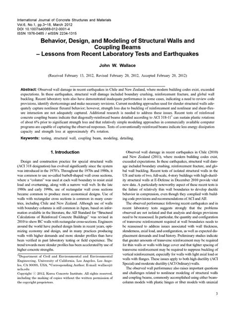 Structural Wall Analysis Pdf Strength Of Materials Deformation