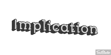 Implication Word Animated  Logo Designs