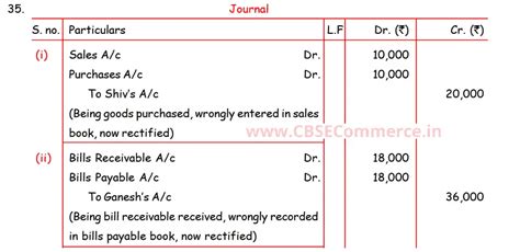 dk goel solutions q 35 chapter 18 rectification of errors class 11 cbse