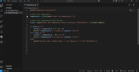Python Internship Coding Temperatureconverter Learning Cognifyz David Kuriyan