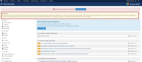 Error al actualizar versión de PHP Joomla 3 0 Fo